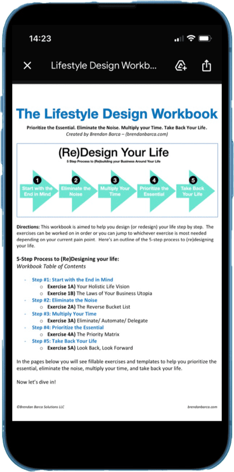 Design Your Life using The Odyssey Plan - Brendan Barca Solutions